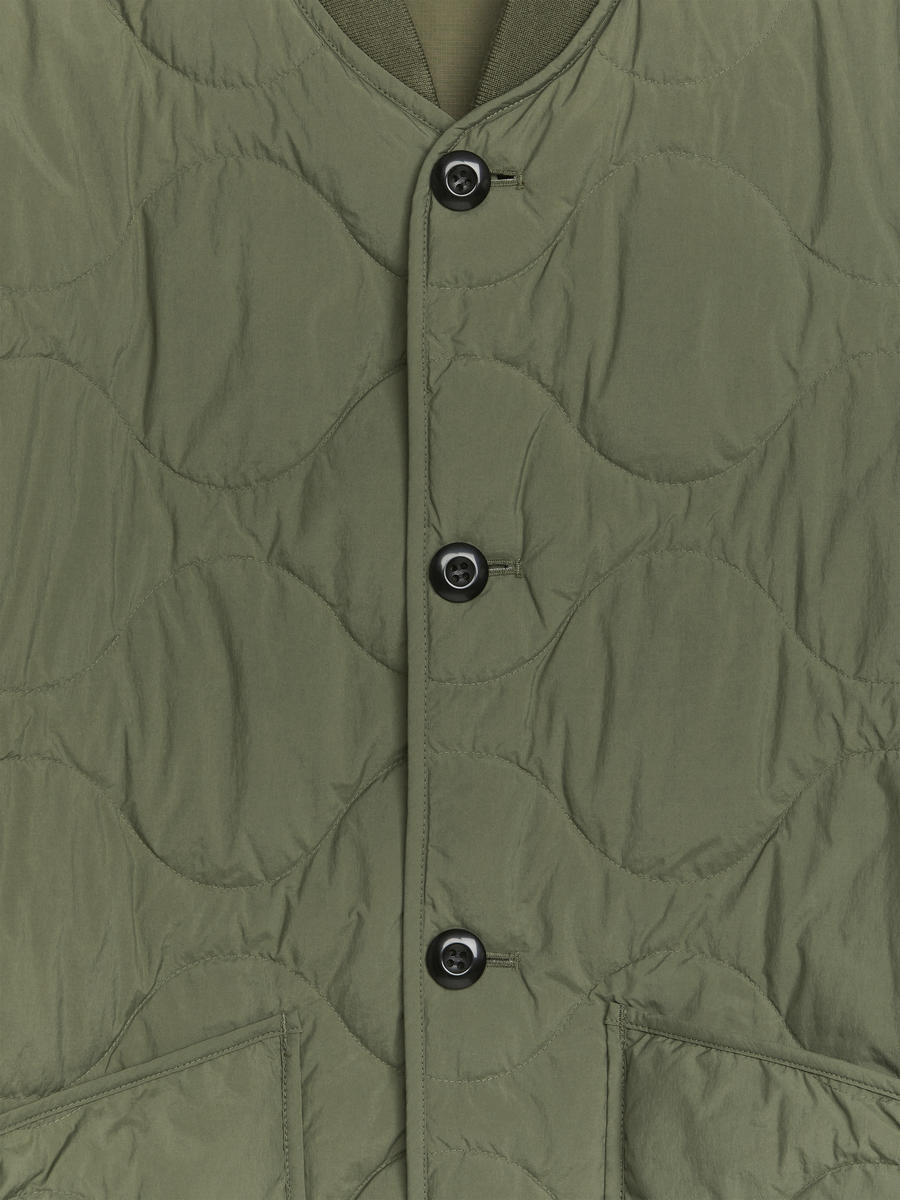 Upcycled Down Liner Jacket – Green – Men – ARKET DK