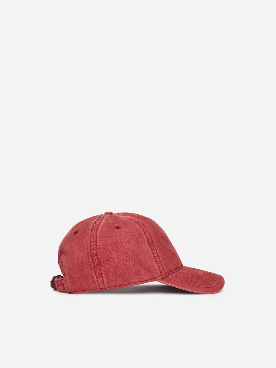 Washed Cotton Cap – Red – Women – ARKET WW