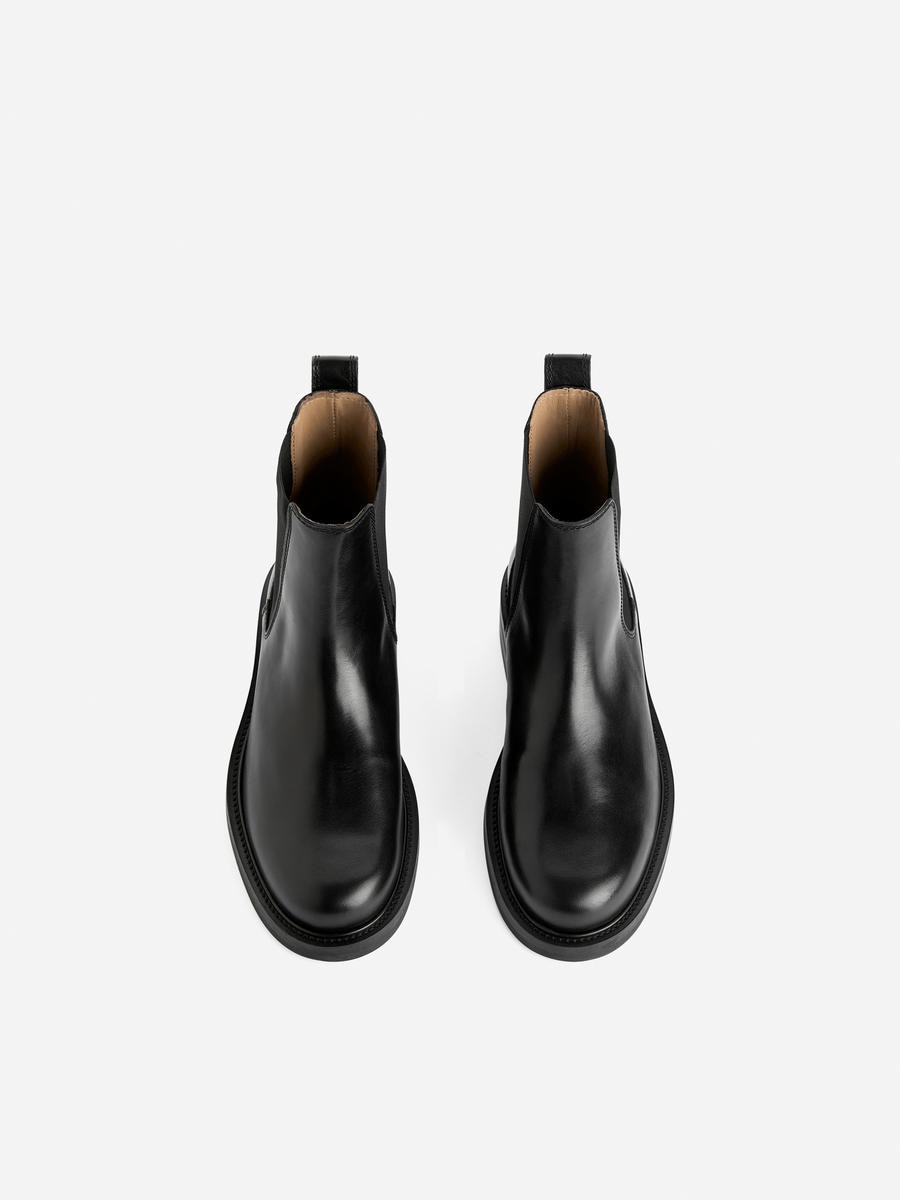 Leather Chelsea Boots – Black – Men – ARKET DK