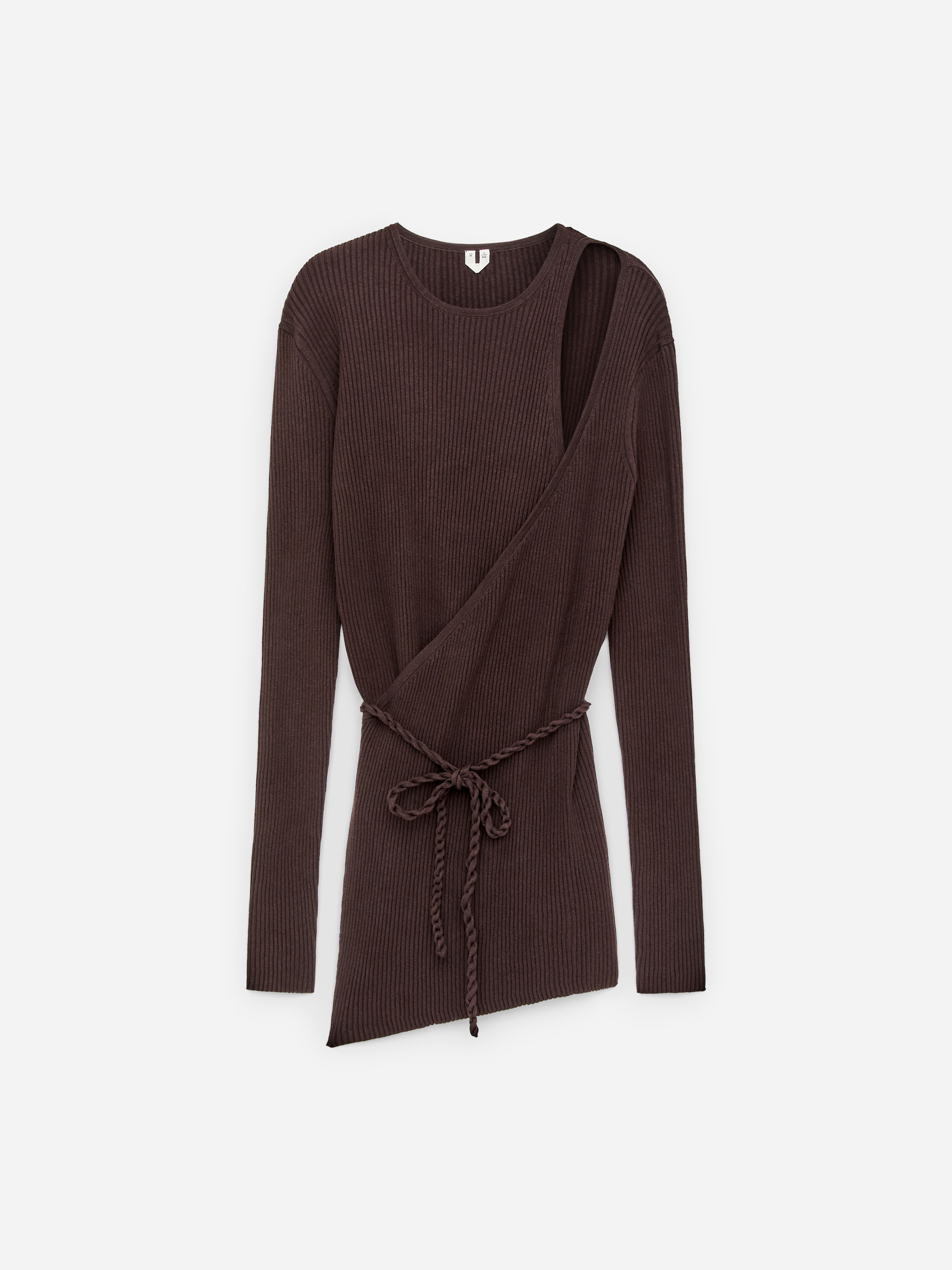 Top petrecut tricotat - Maro închis - FEMEI | H&M RO