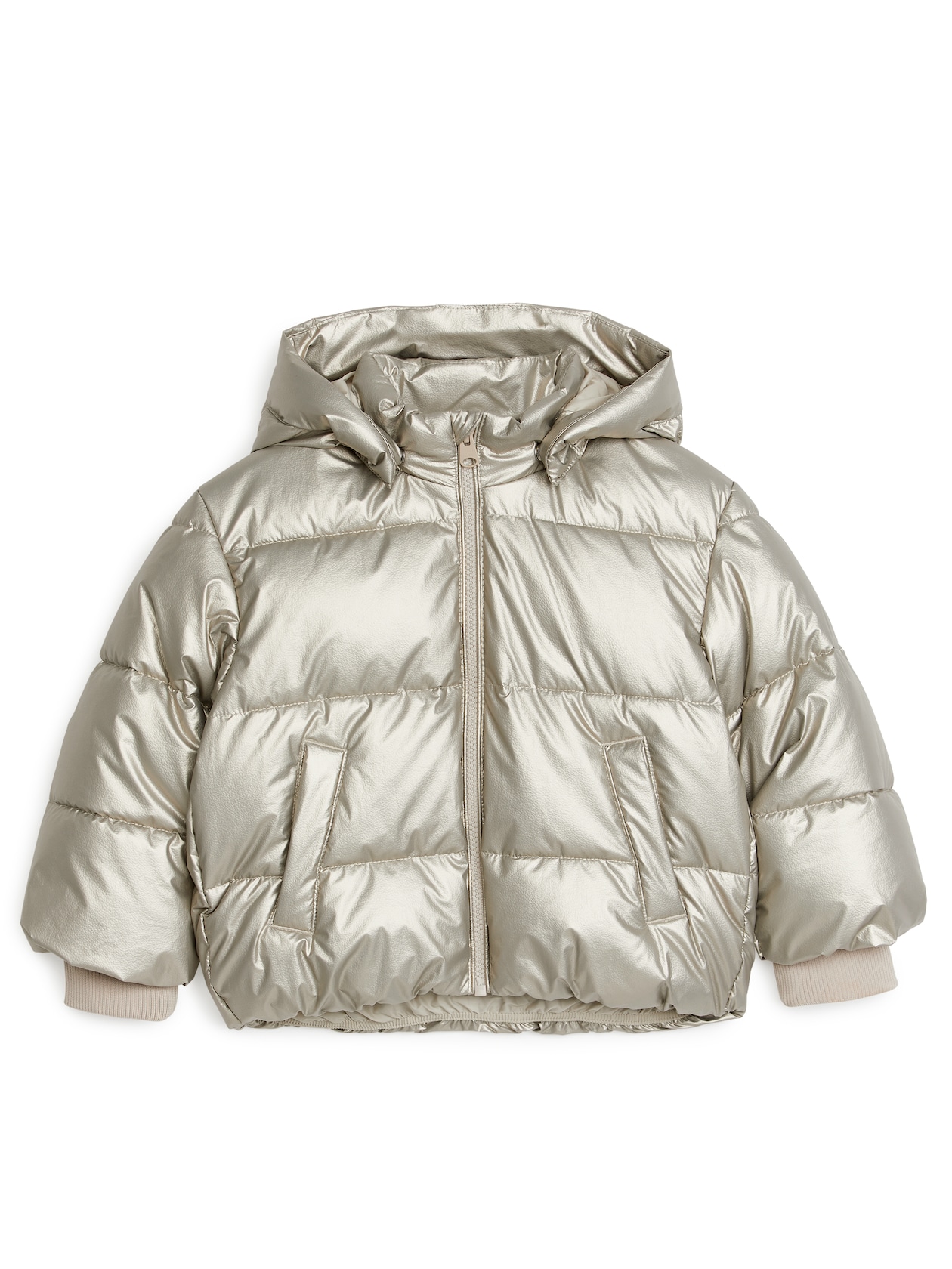 Silver Puffer Jacket for kids | H&M GB