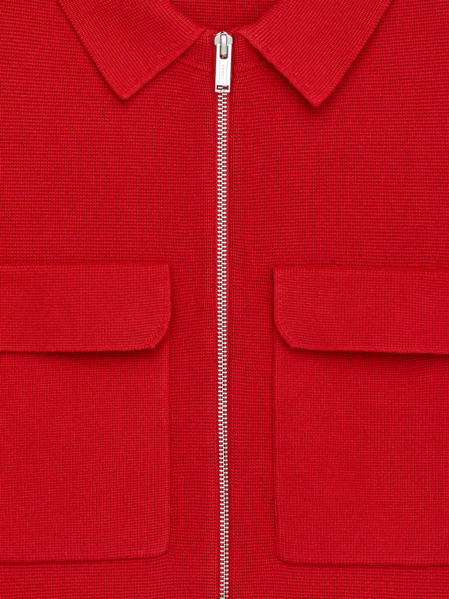 Knitted Cotton Jacket – Red – Women – ARKET NL