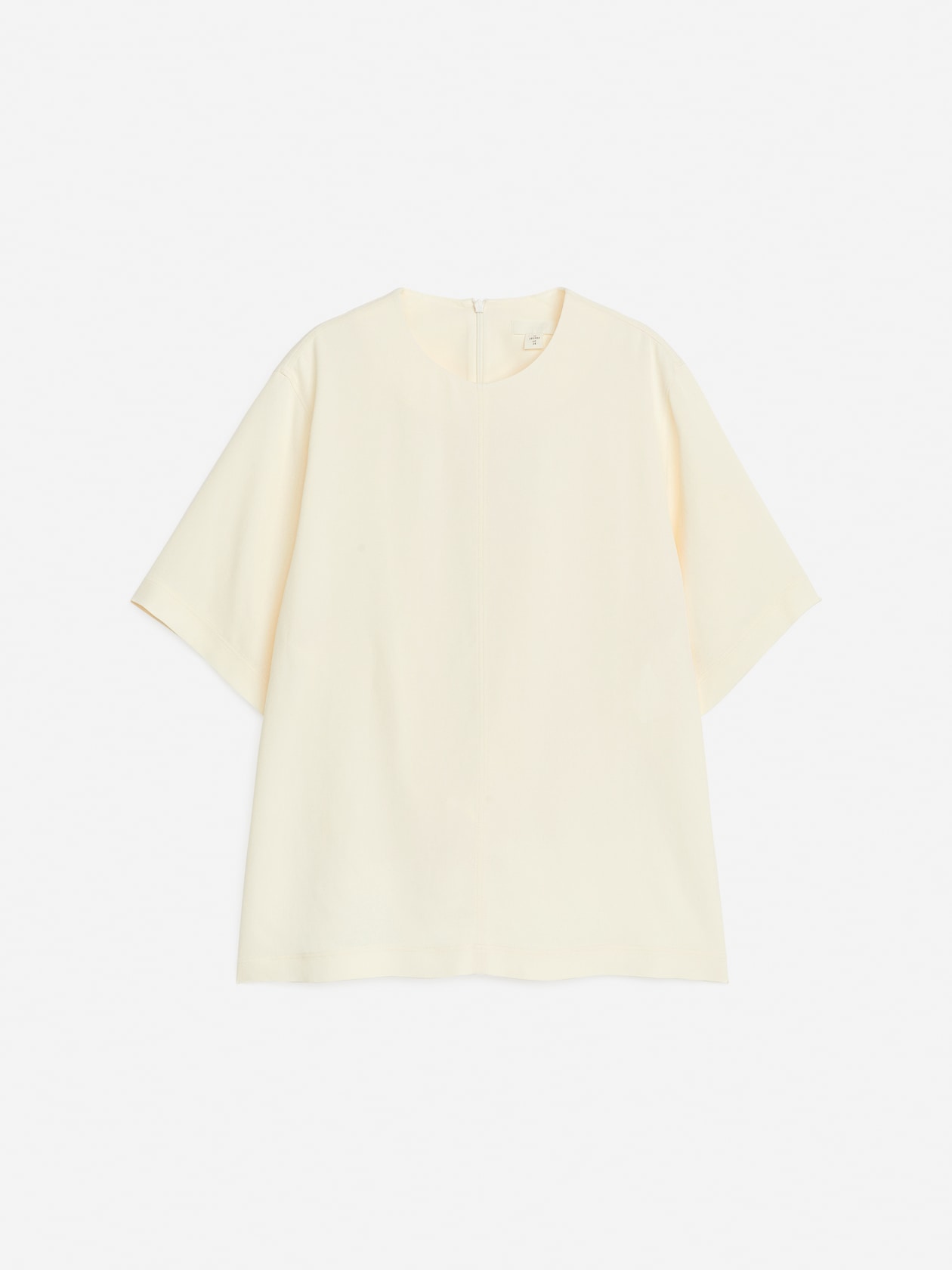 Women's White Back-Zip T-Shirt | H&M GB