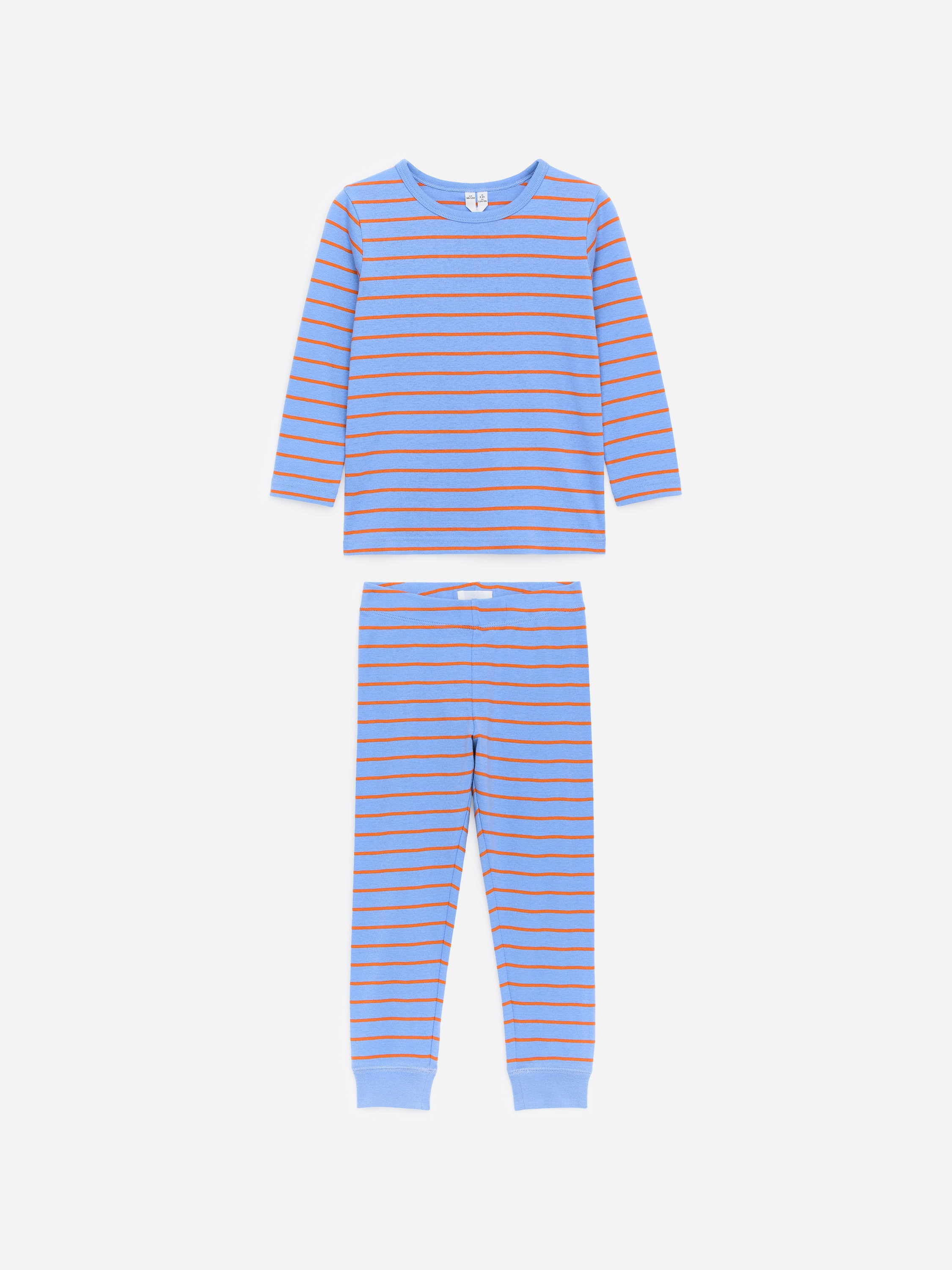 Jersey Pyjama Set – Blue/Orange – Children – ARKET DK