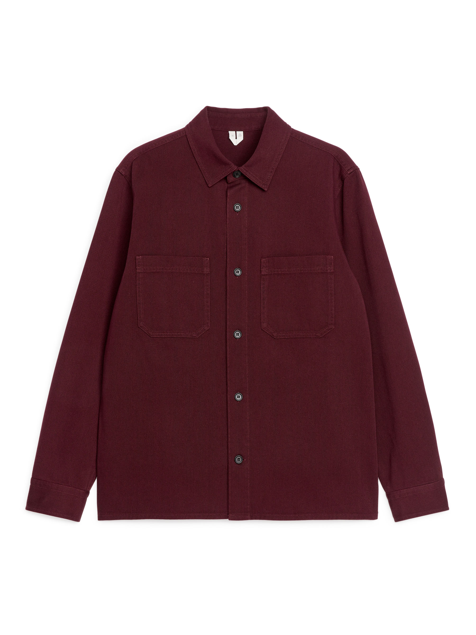 Cotton Twill Overshirt – Burgundy – Men – ARKET WW