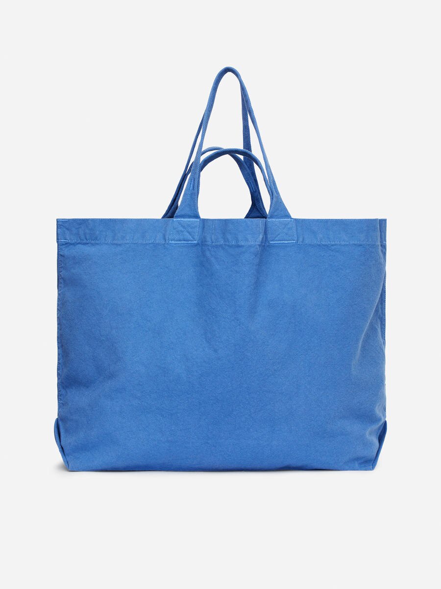 Oversized Canvas Tote – Blue – Men – ARKET GB
