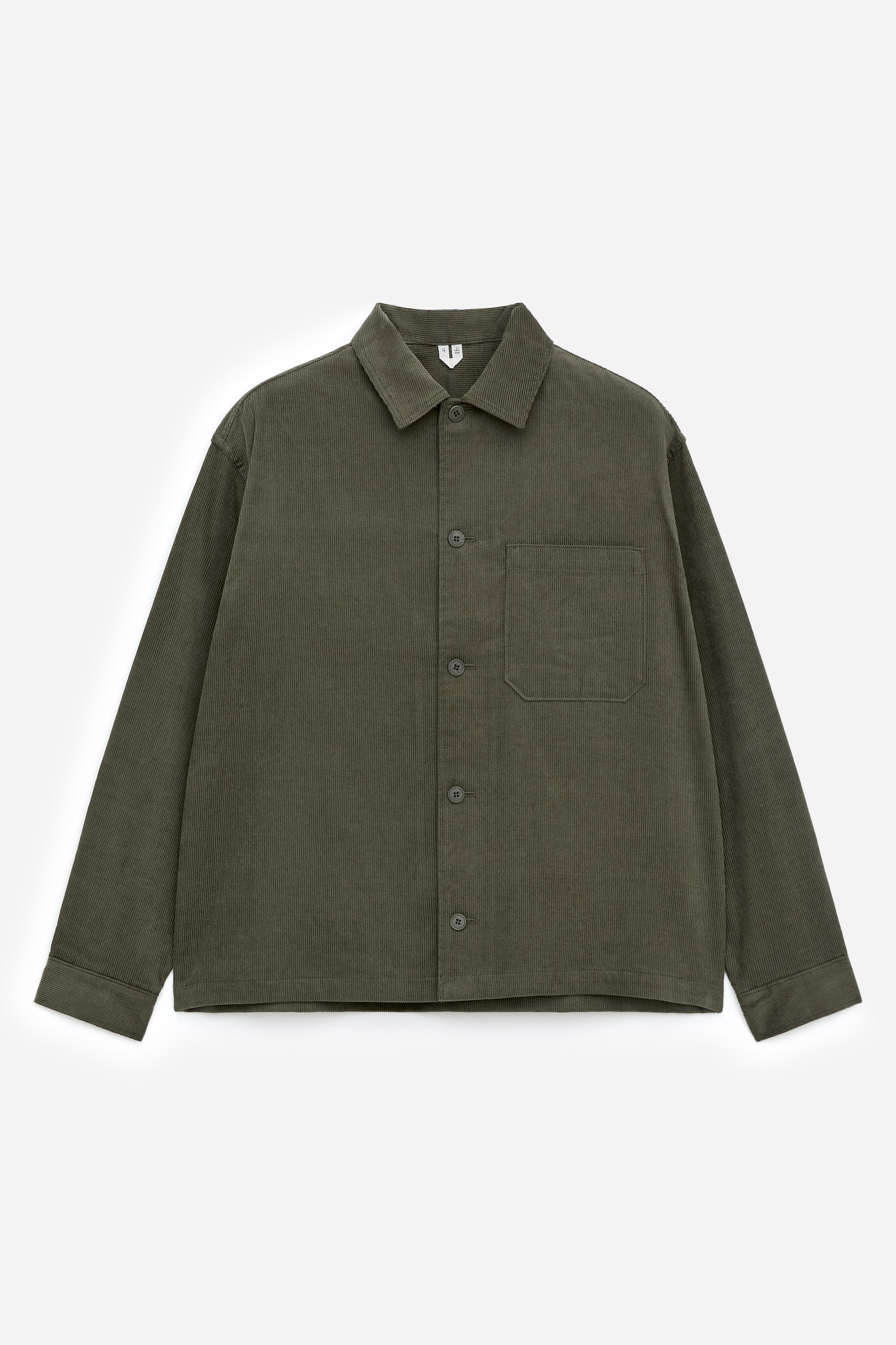 Camisa-casaco de bombazina - Verde - HOMEM | H&M PT