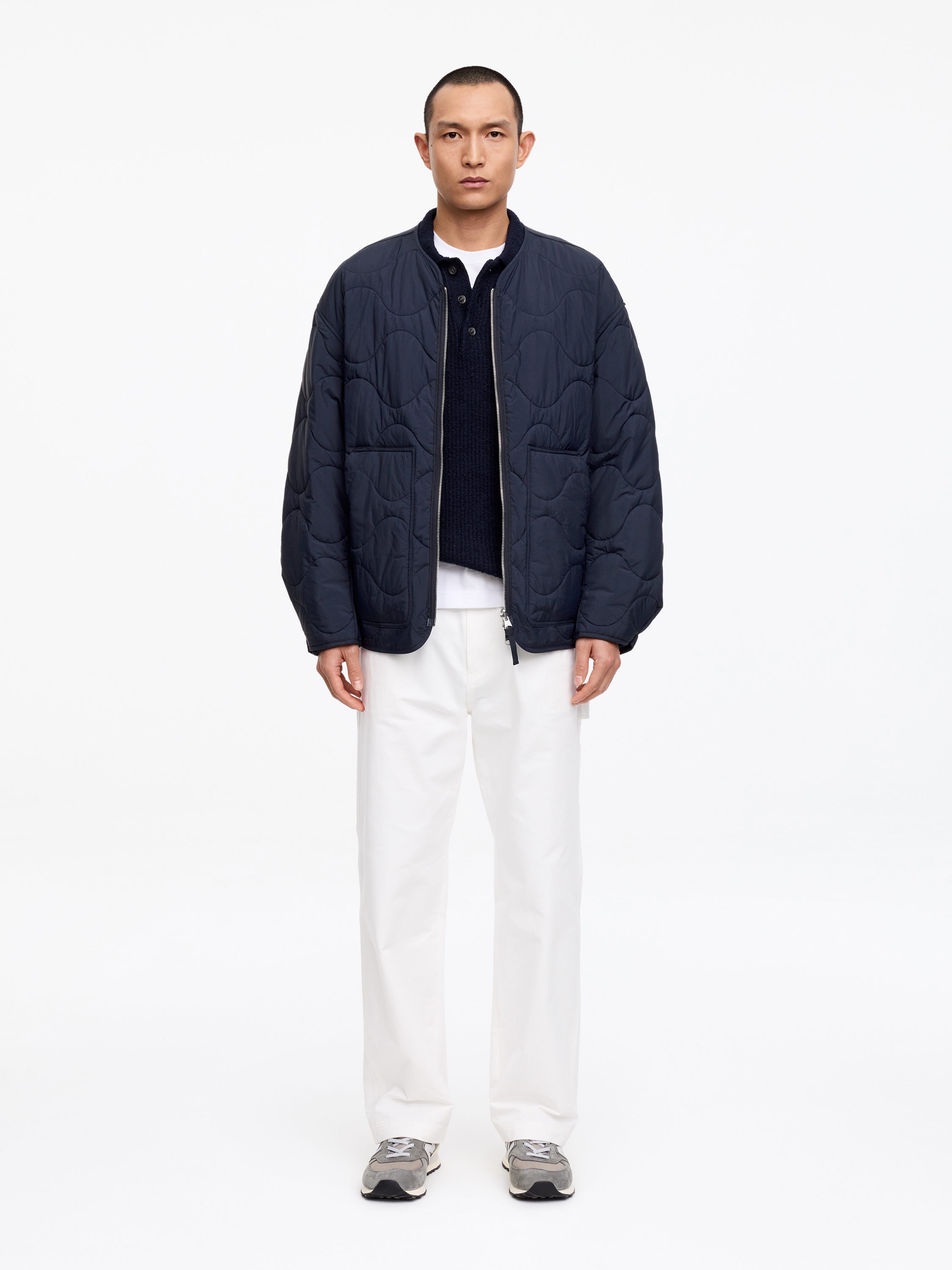 Quilted Liner Jacket – Dark Blue – Men – ARKET NO