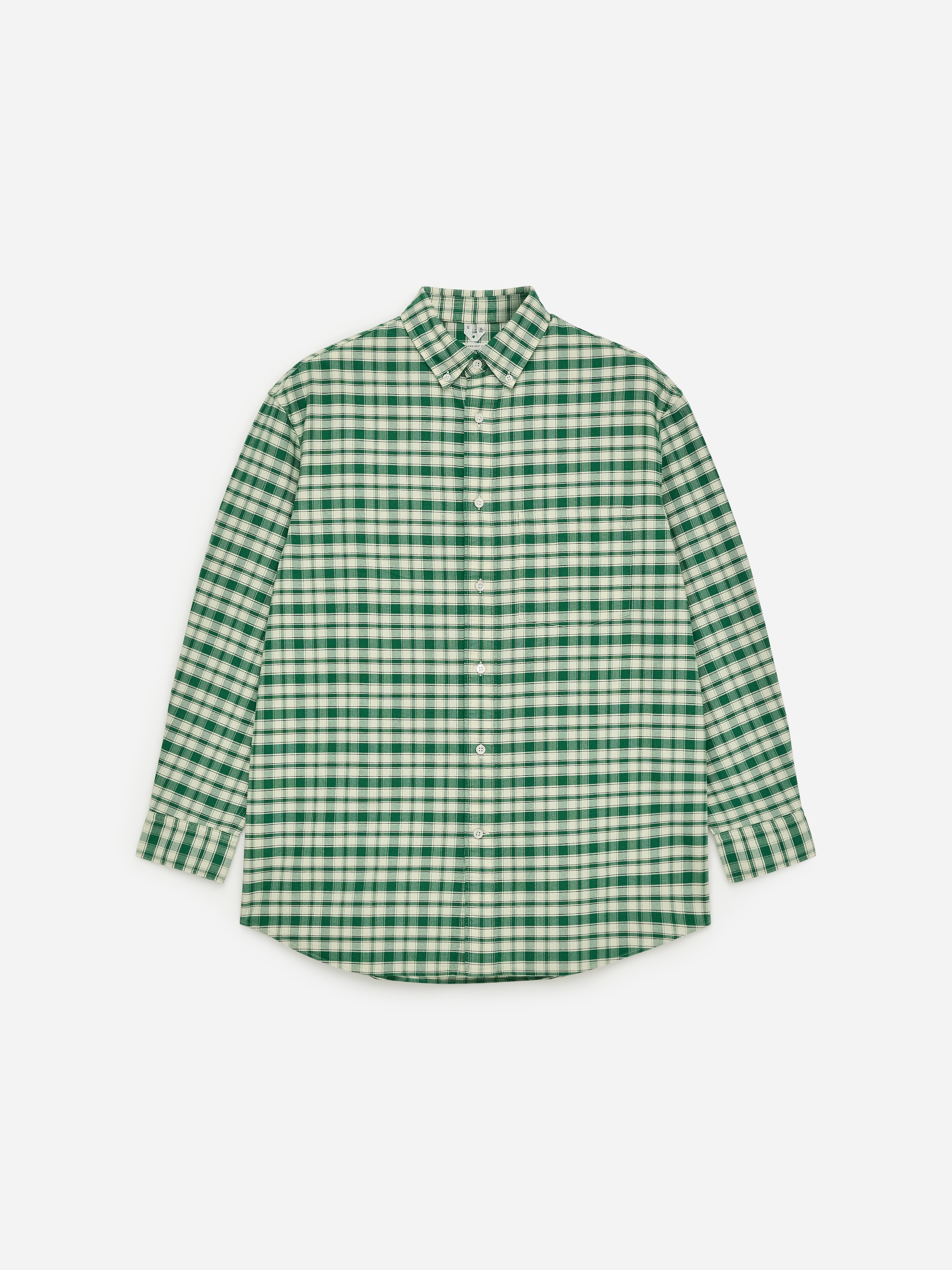 Chemise Oxford oversize - Vert/Carreaux - HOMME | H&M FR