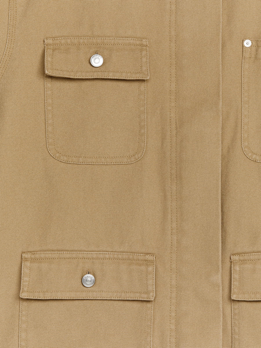 Lined Canvas Jacket – Beige – Women – ARKET NL
