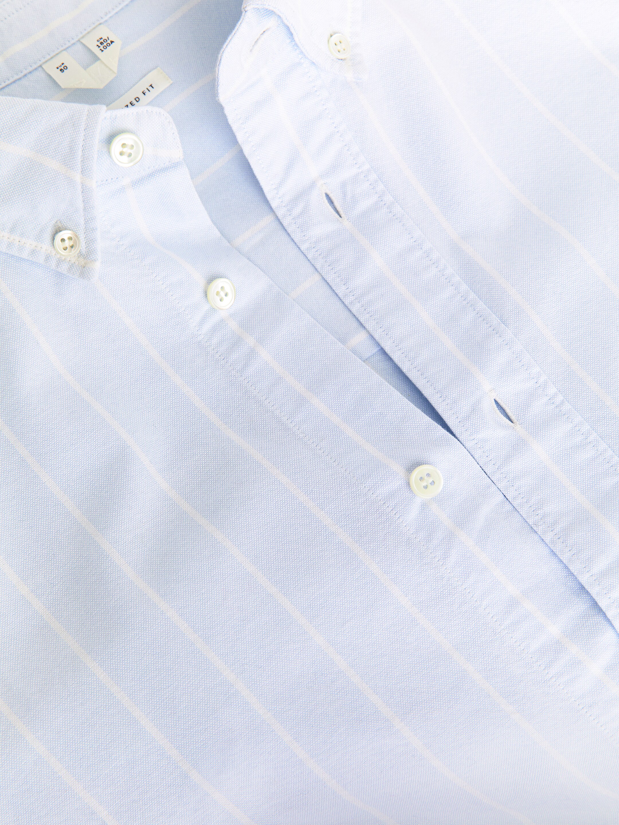 Chemise Oxford oversize - Bleu/Blanc - HOMME | H&M FR