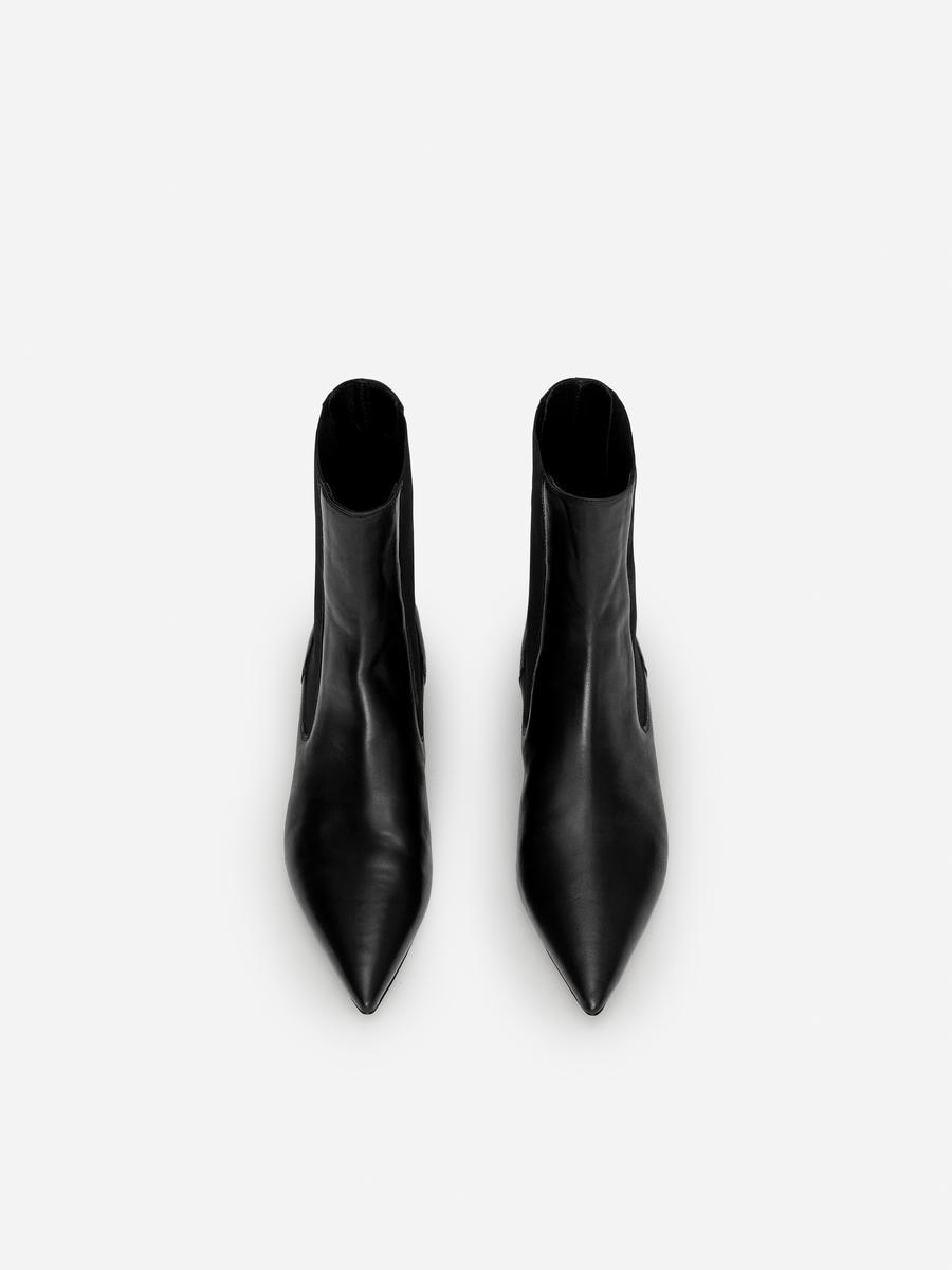 Pointy Leather Boot – Black – Women – ARKET GB