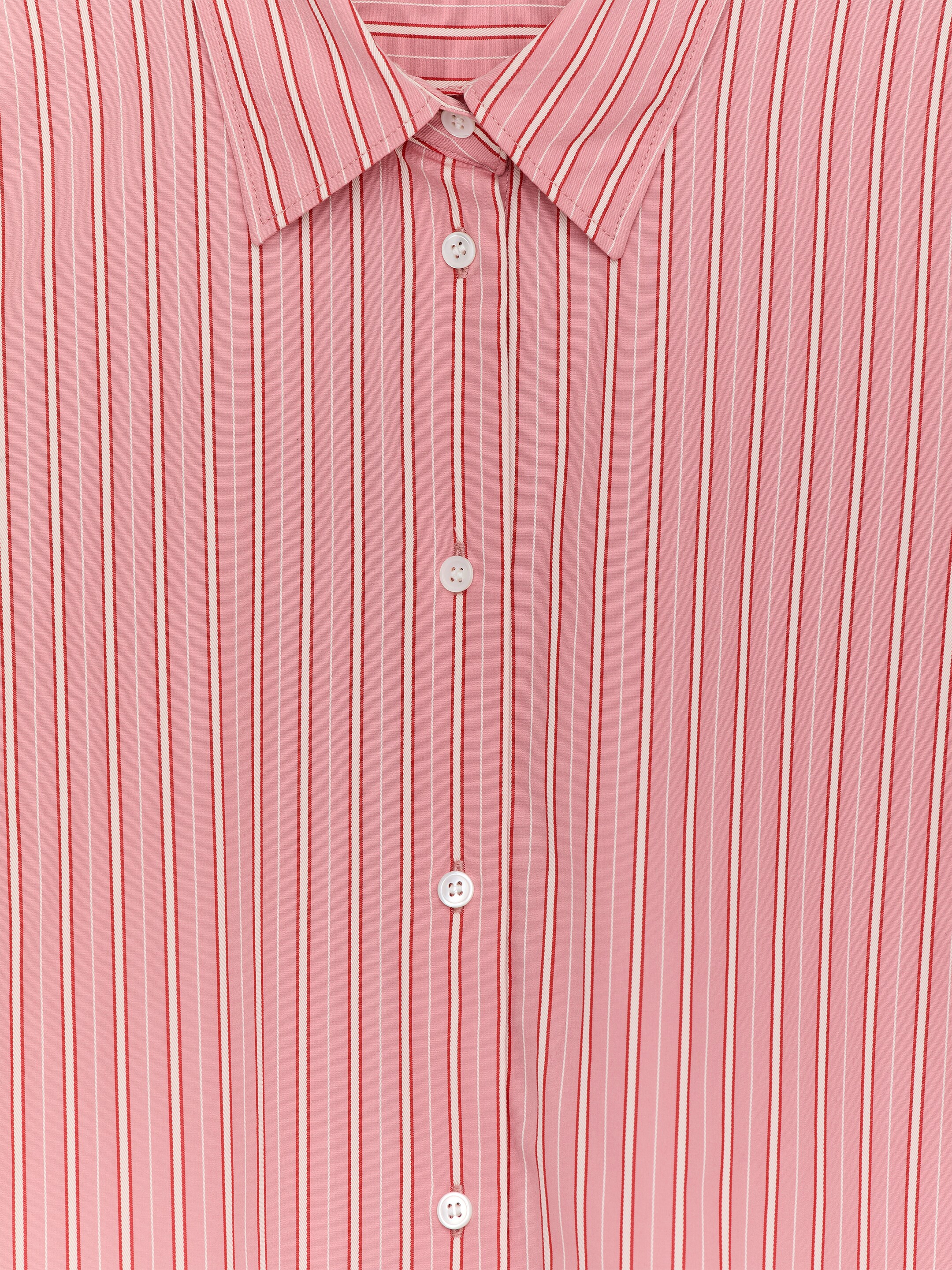 Cotton Shirt - Pink/White - Ladies | H&M GB