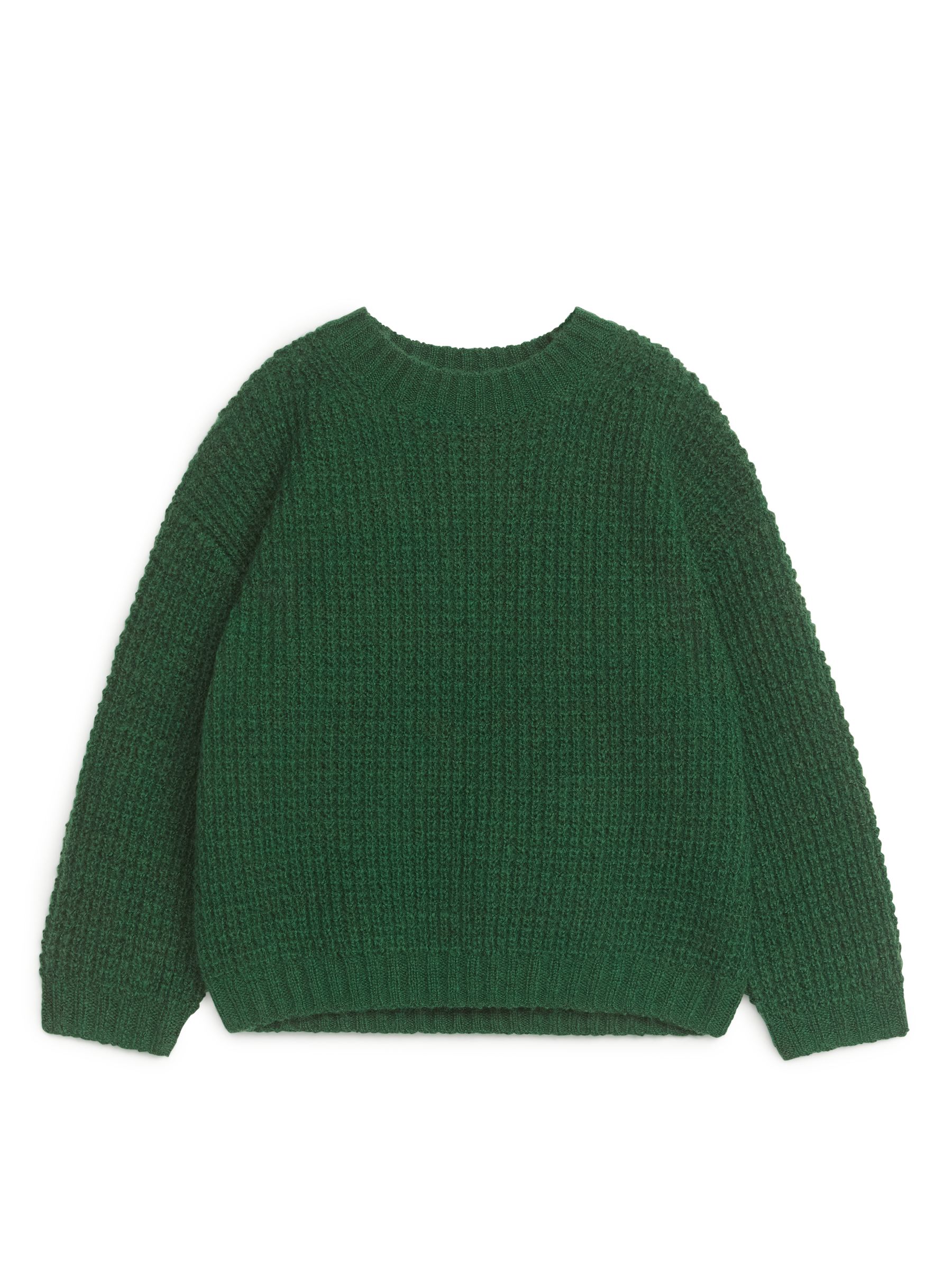 Wool Blend Jumper – Dark Green – Children – ARKET ES