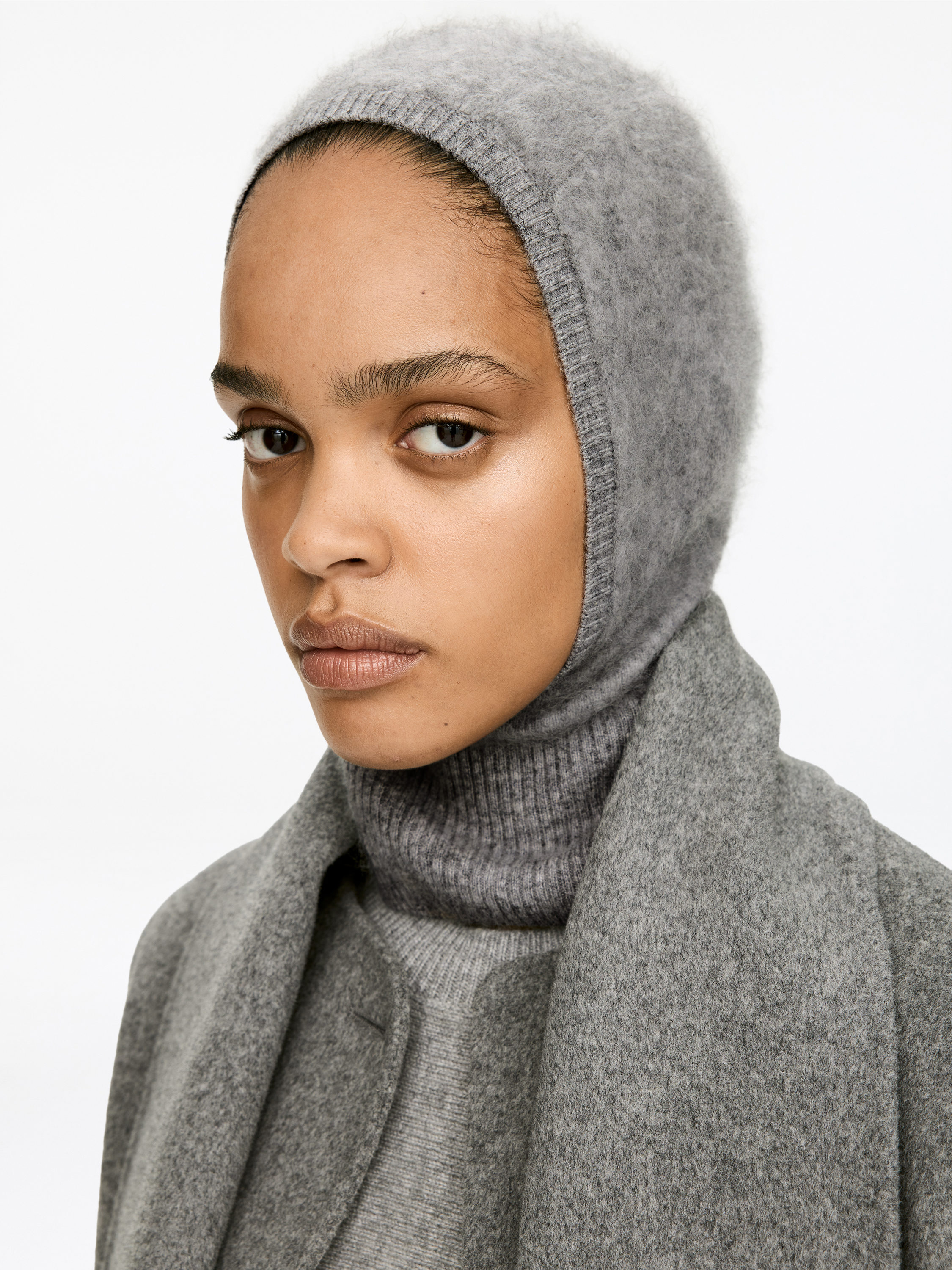 Cashmere Hood – Grey – Women – ARKET GB