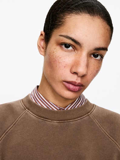 French Terry Sweatshirt - Brun - DAM | H&M SE