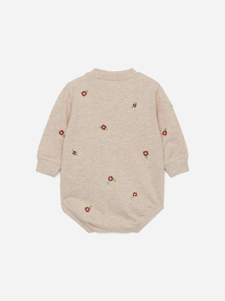 Sweat barboteuse brodé – Beige – Enfant – ARKET FR