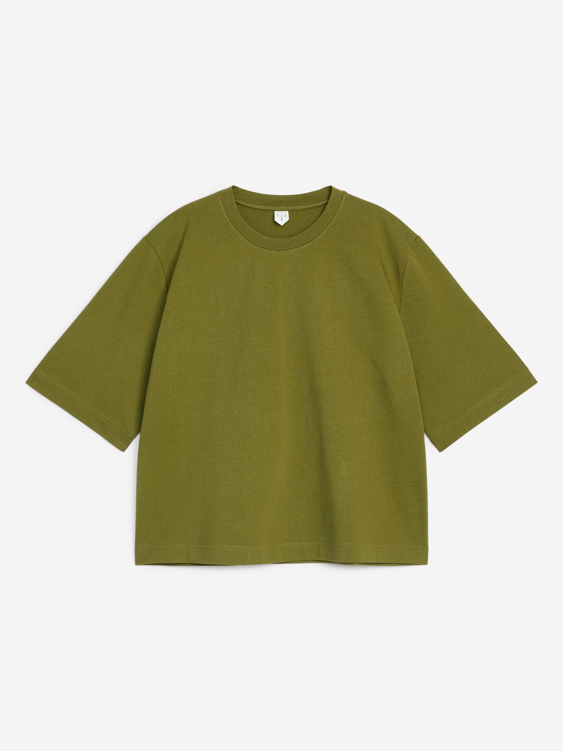 ALBA Heavyweight T-Shirt – Khaki Green – Women – ARKET GB