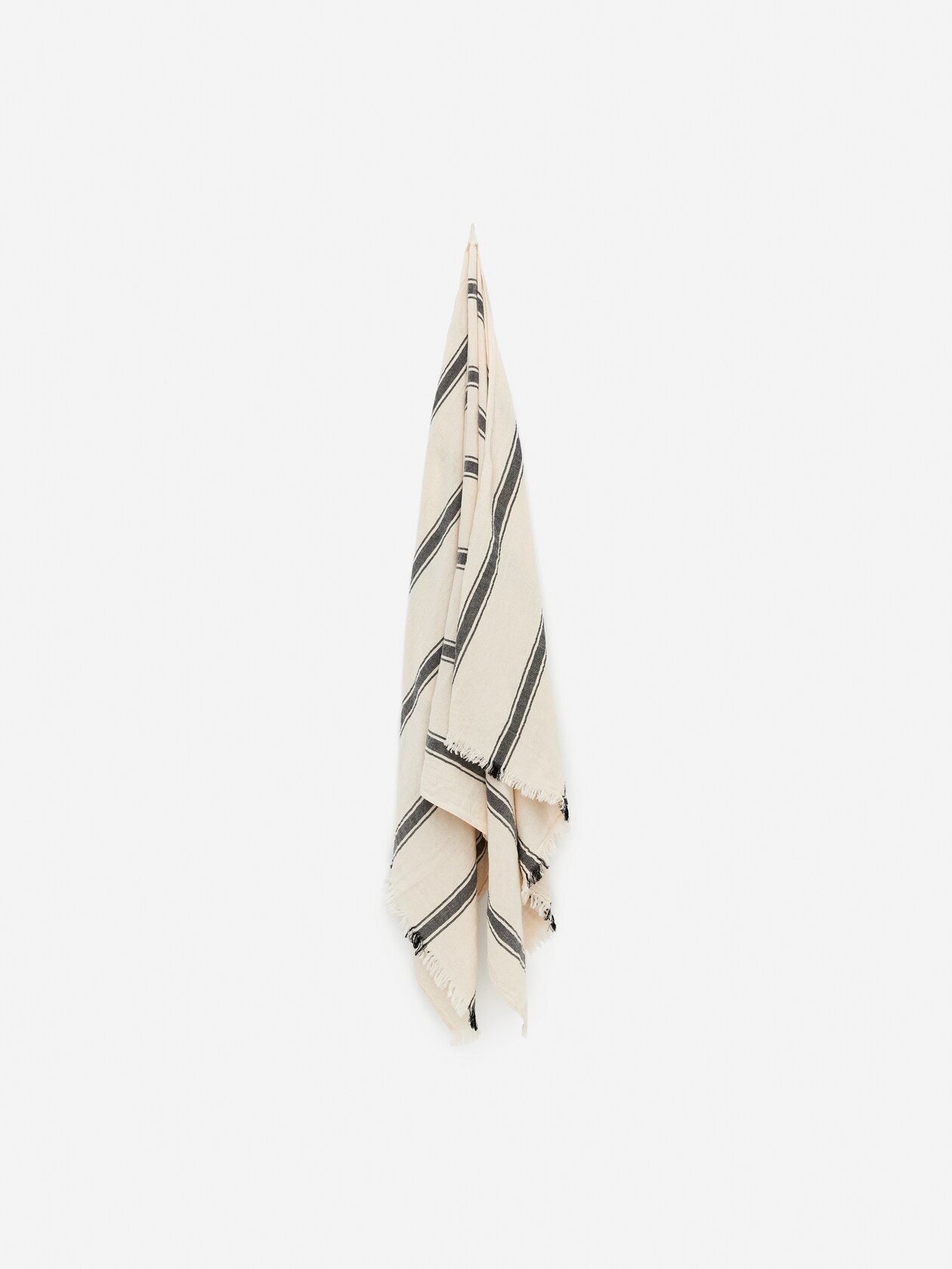 Woven Cotton Towel - Off White/Brown - Home All | H&M GB