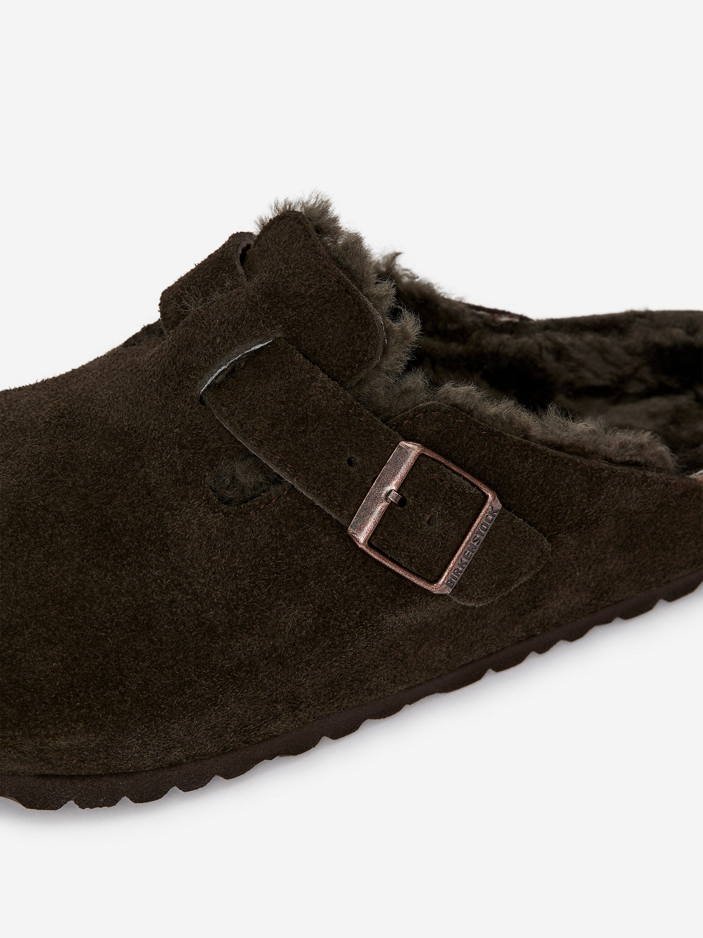 Birkenstock Boston Shearling Sandals – Grey – Men – ARKET EU