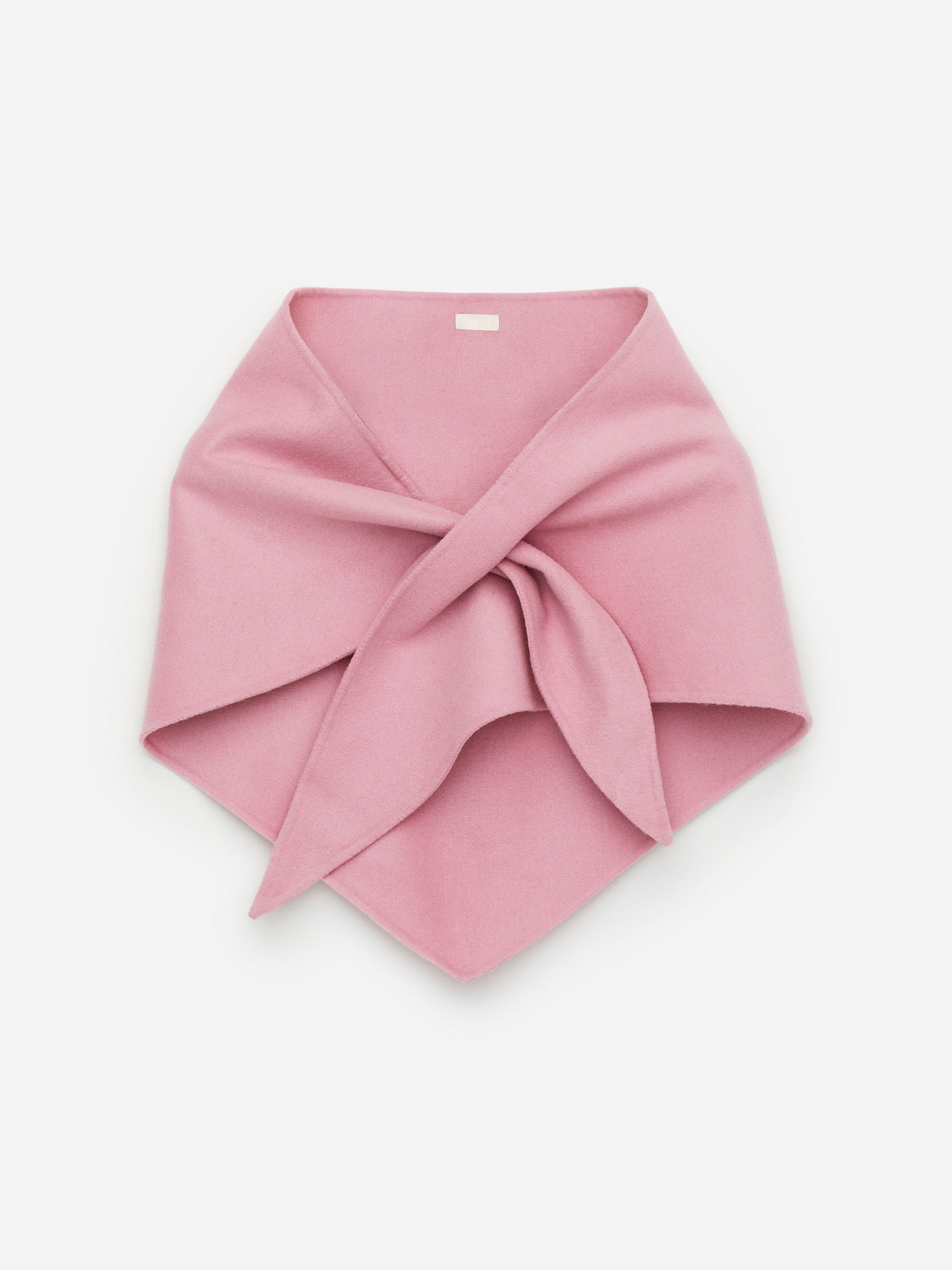 Bufanda triangular de lana – Rosa empolvado – ARKET ES