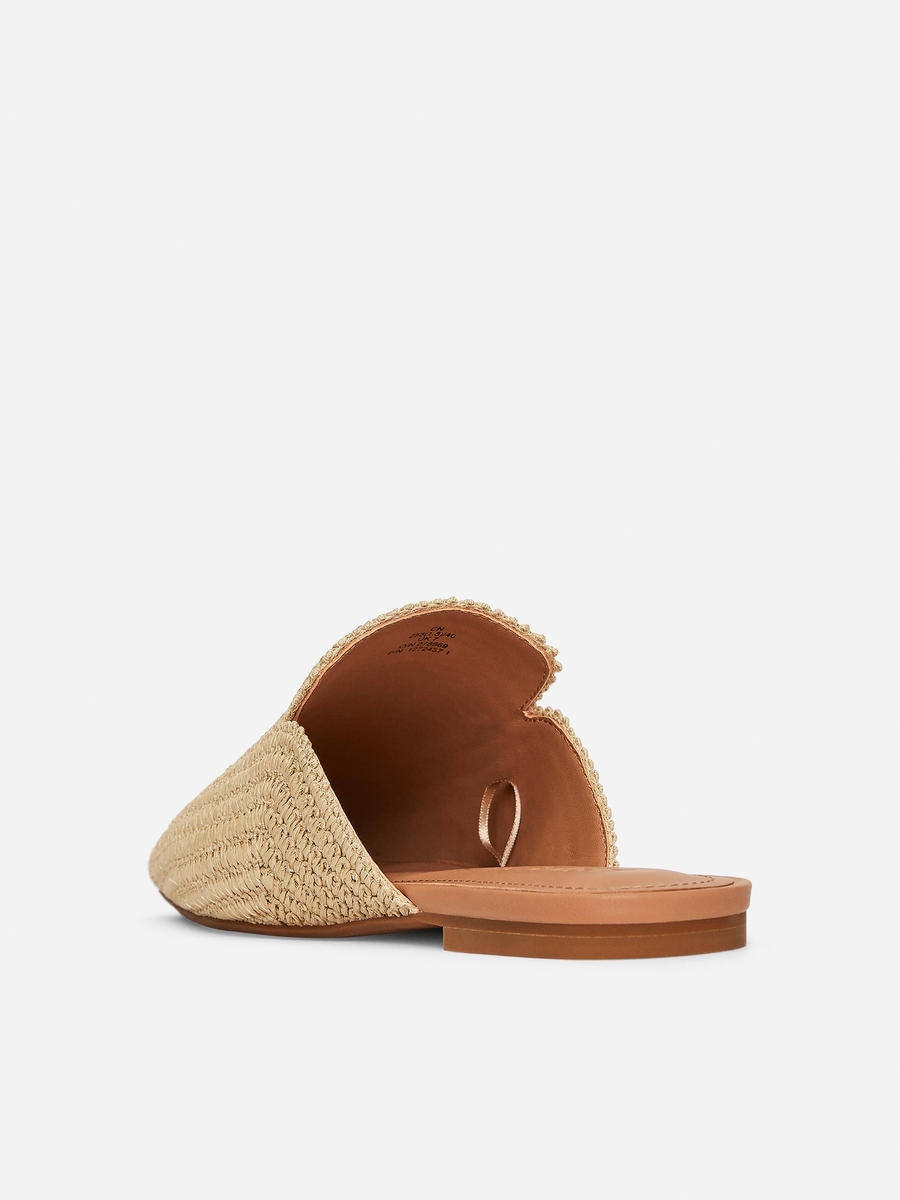Flat Straw Mules – Light Beige – Women – ARKET WW