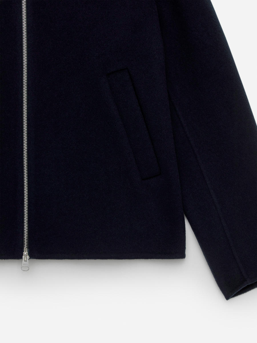 Doublé Wool-Blend Jacket – Dark Blue – Men – ARKET WW