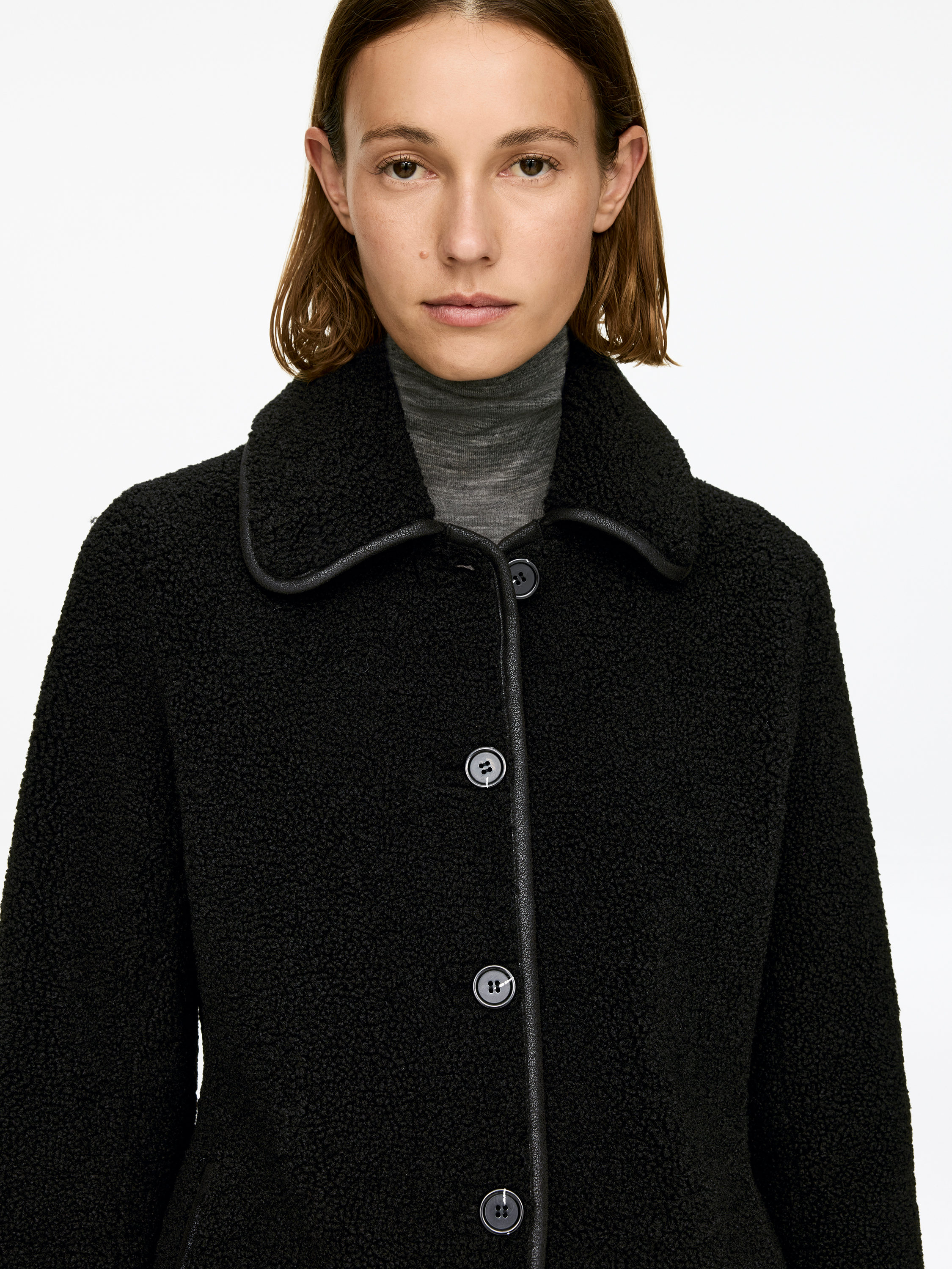 Pile Jacket – Black – Women – ARKET GB