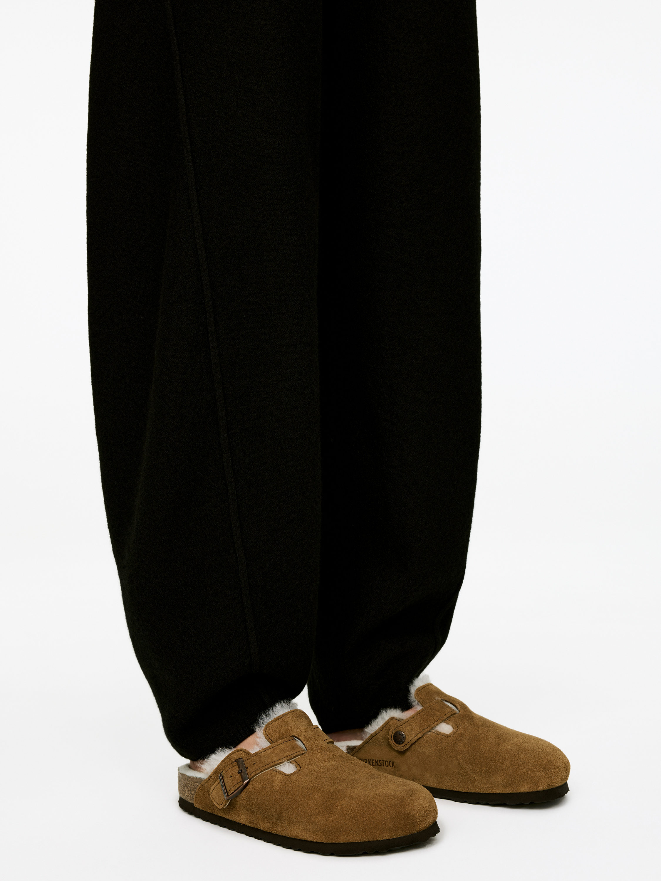 Birkenstock Boston Shearling Sandals – Brown – ARKET NL