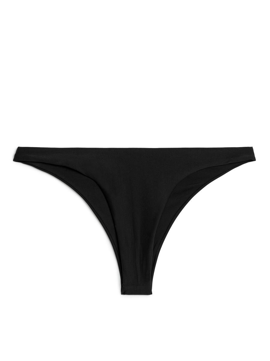 Brazilian Thong Bikini Bottom – Black – Women – ARKET DK