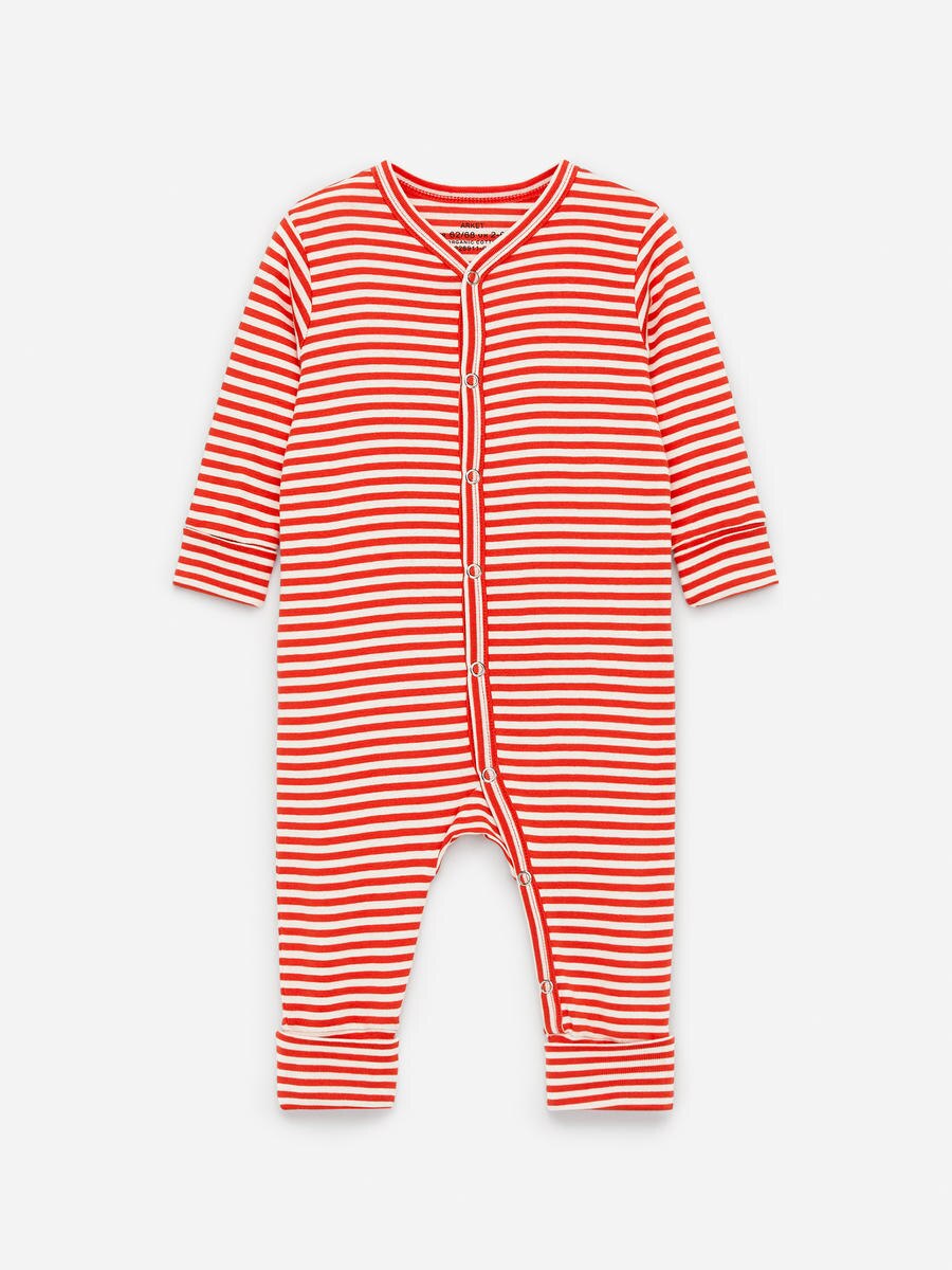 All-in-One Pyjama Set of 2 – Red/White – Children – ARKET DK