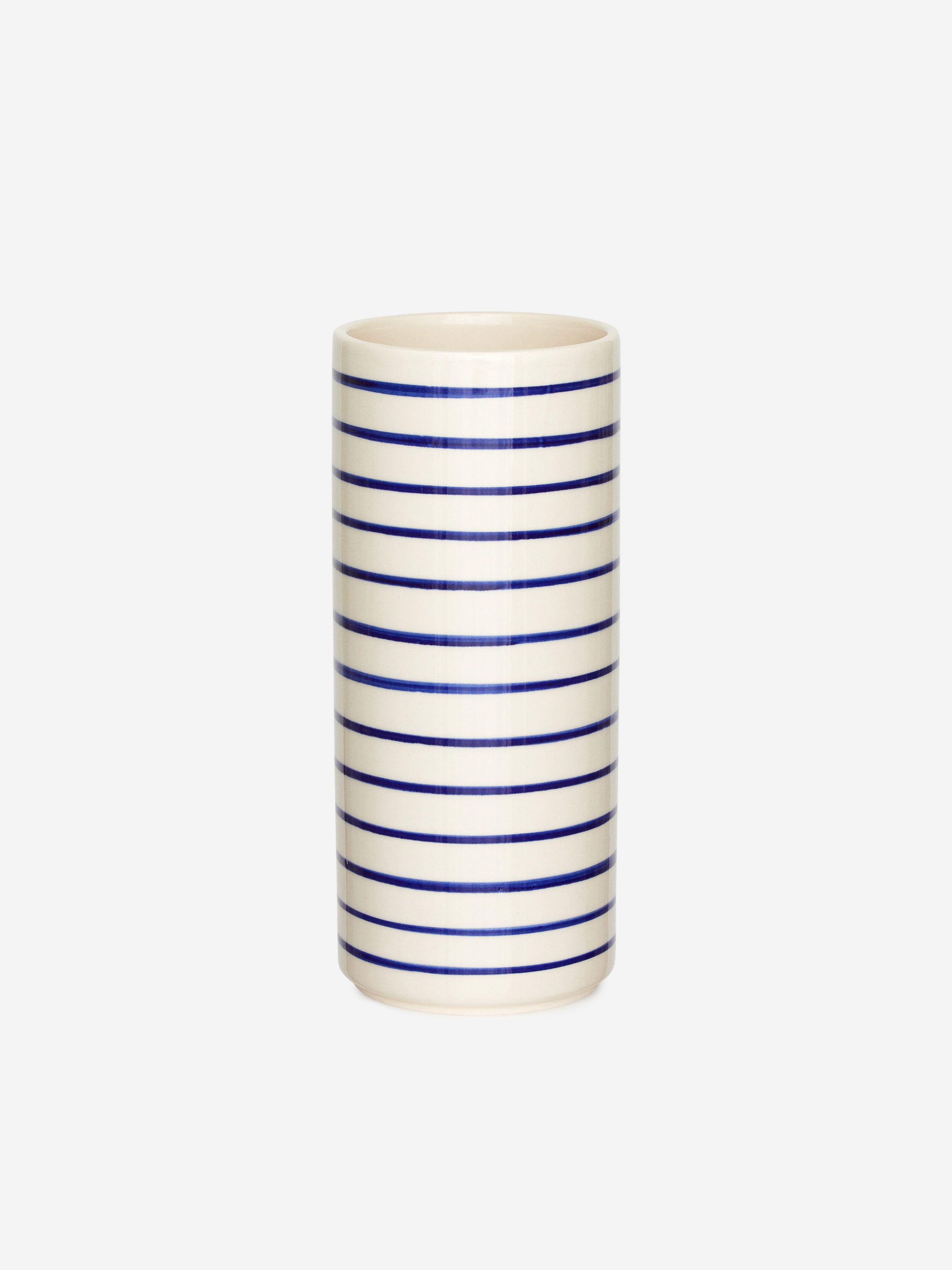 Stoneware Vase 23 cm – Off White/Blue – Homeware – ARKET WW