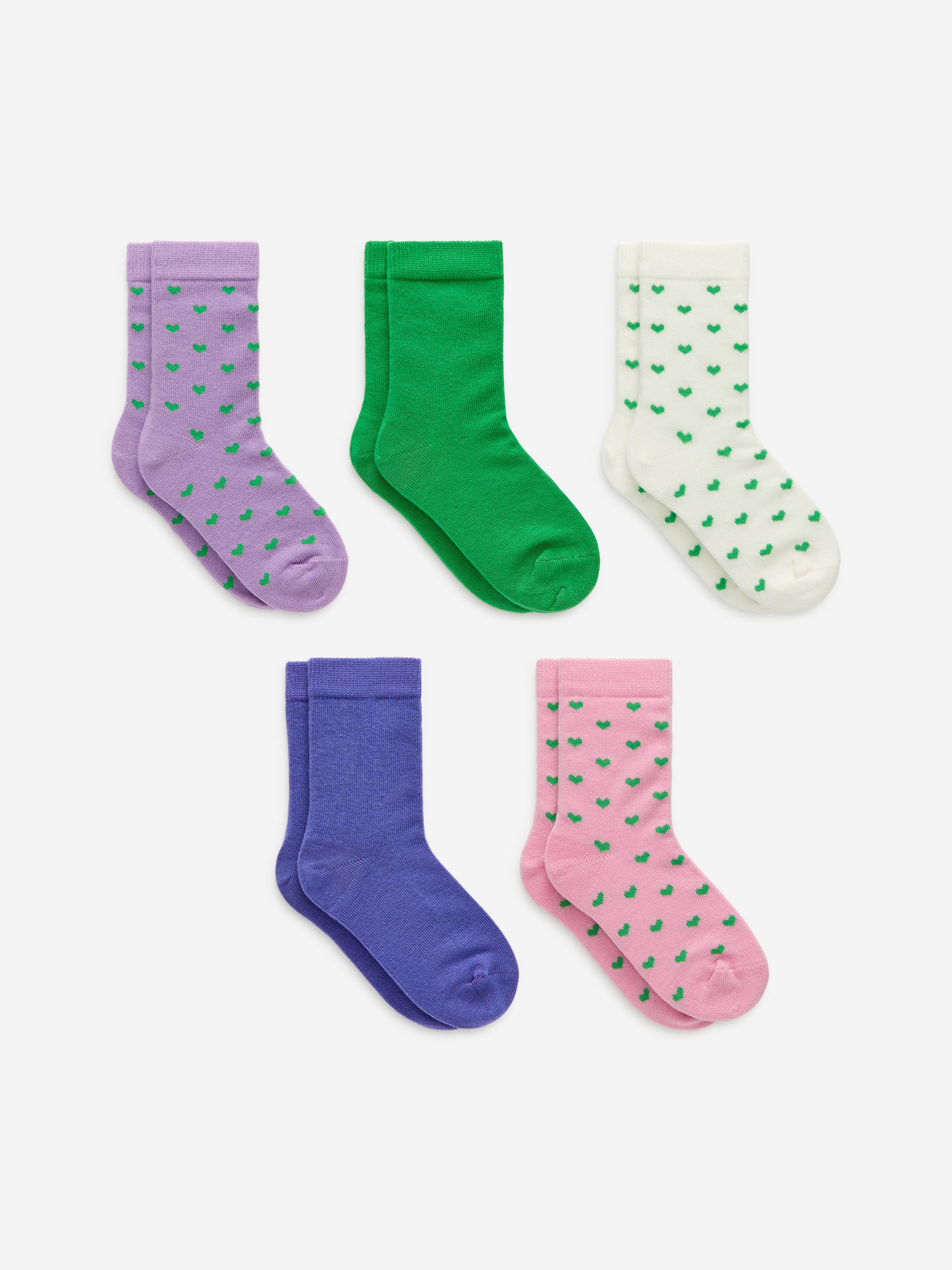 Cotton Socks Set of 5 – Multicolour/Hearts – ARKET EU