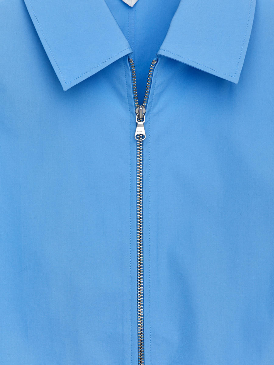 Zip Shirt – Light Blue – Women – ARKET GB