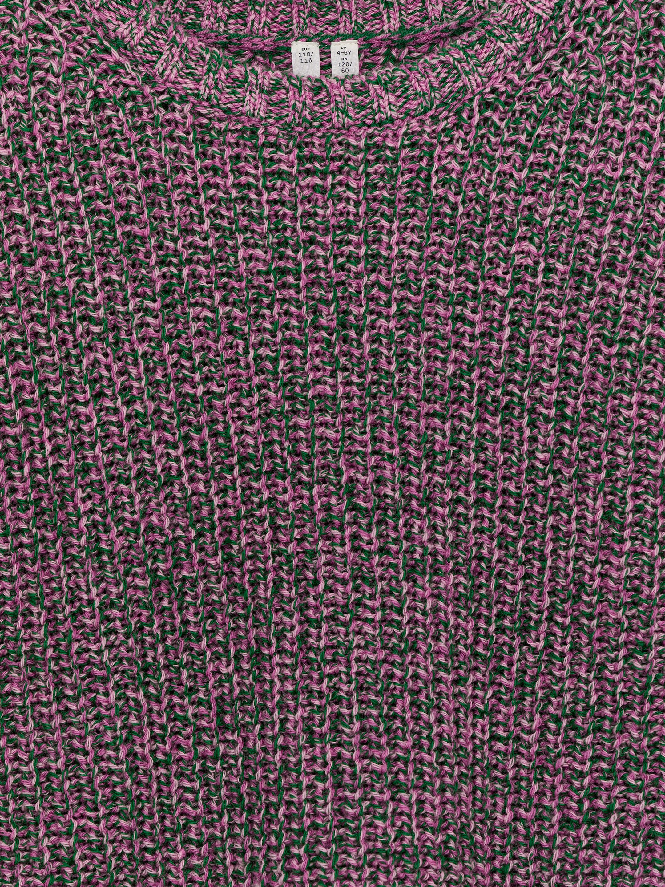 Marmer-gebreide wollen trui - Roze/groen - KINDEREN | H&M NL