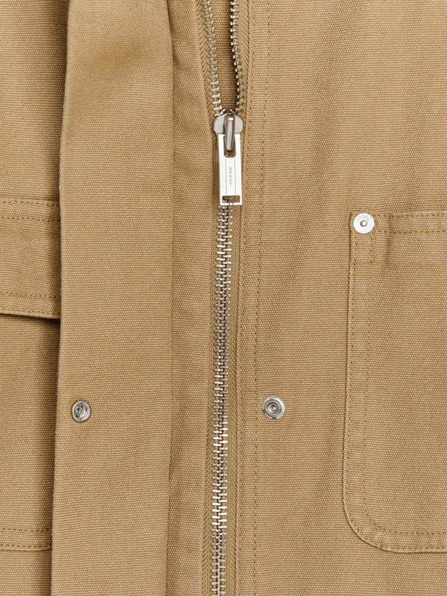 Lined Canvas Jacket – Beige – Women – ARKET NL