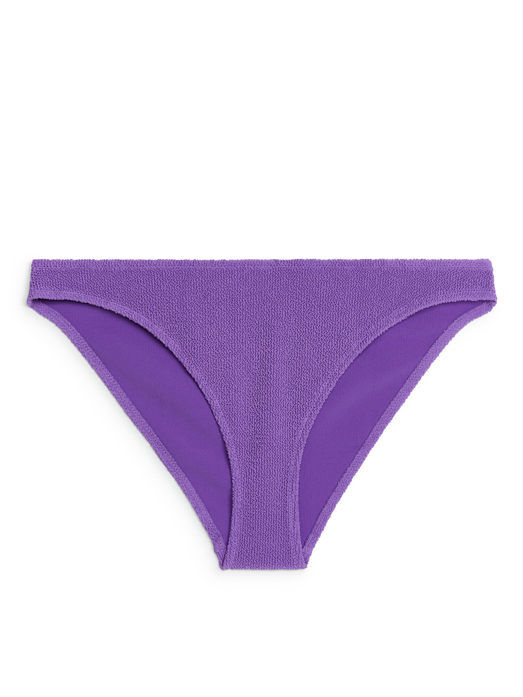 Low Waist Crinkle Bikini Bottom – Purple – Women – ARKET DK
