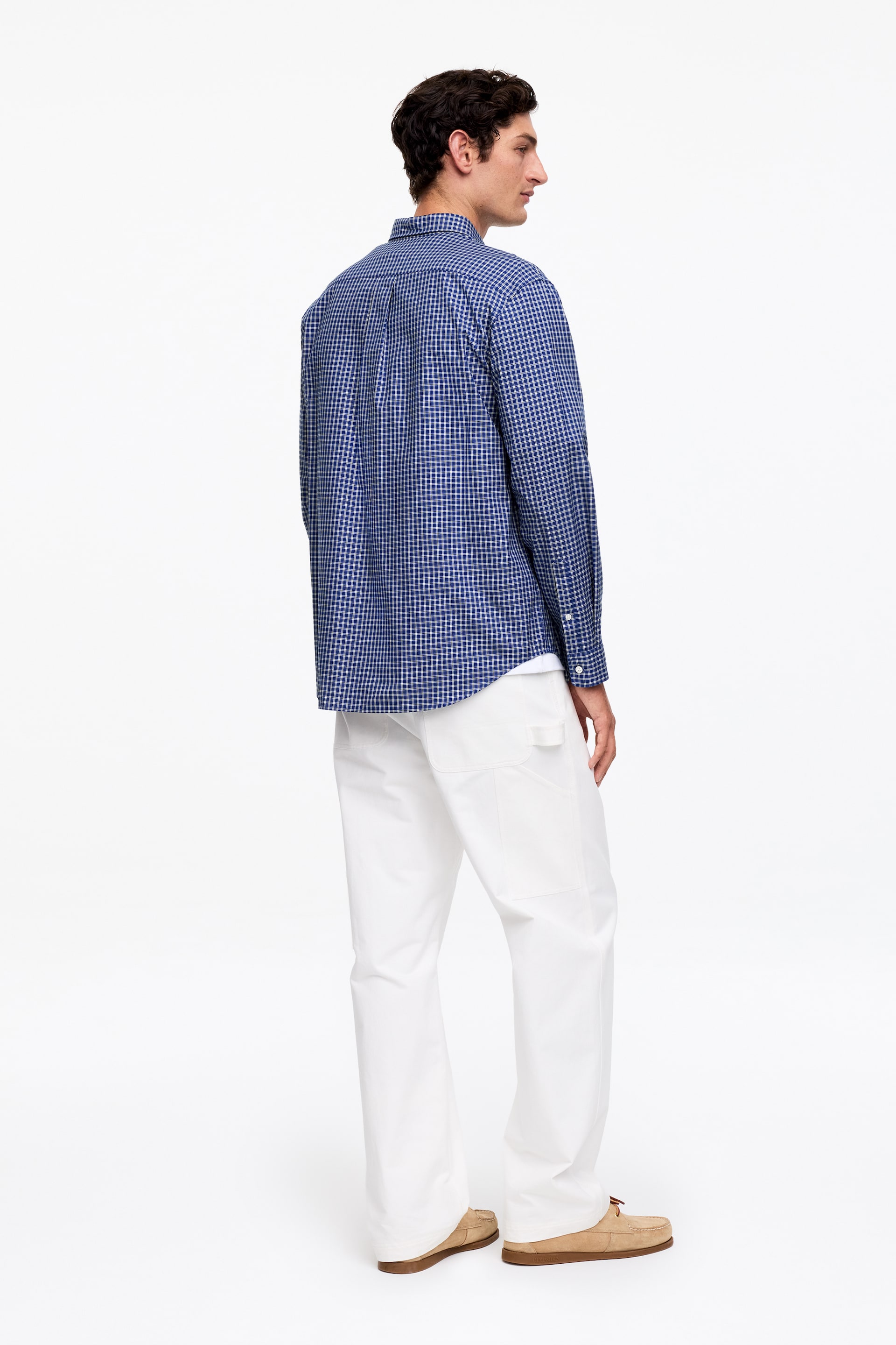 Men’s Blue Relaxed Pinpoint Shirt | H&M GB
